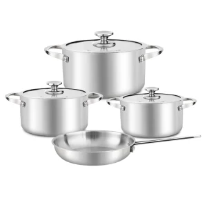 Tri-ply Stainless Steel Cookware Set GS-01606-7PC - Goldensea Kitchenware