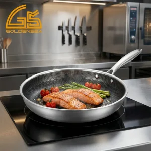 Tri-ply Stainless Steel Frypan GS-01626-FP - Goldensea Kitchenware